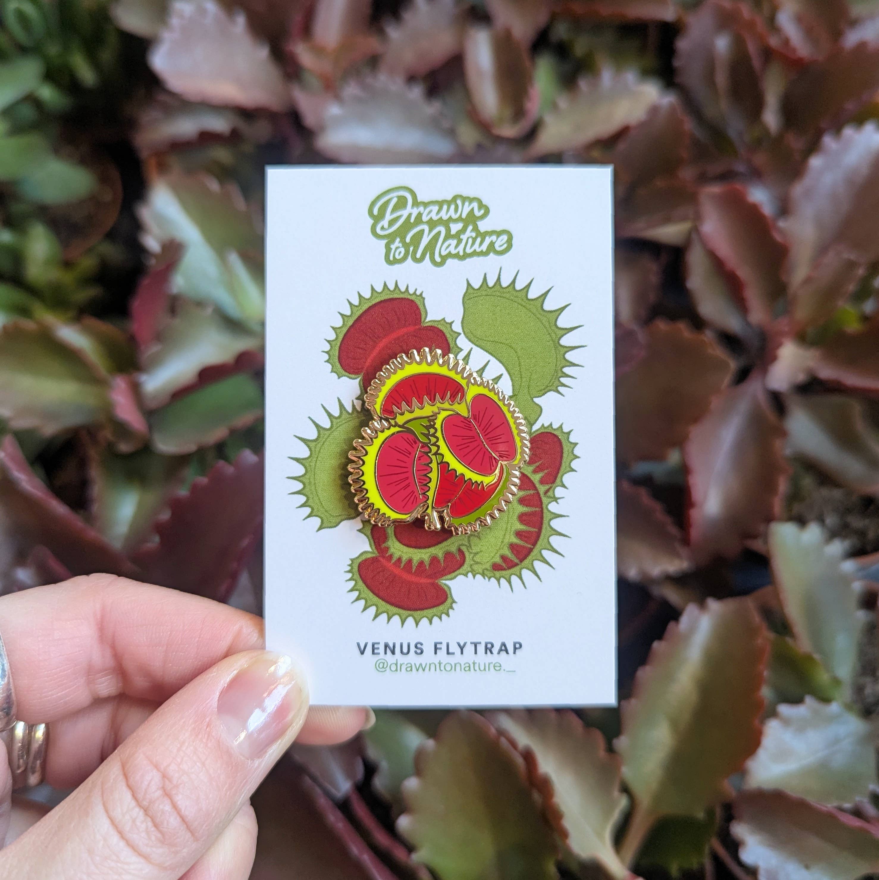 Venus Flytrap - Enamel Pin – Lost in the Reads